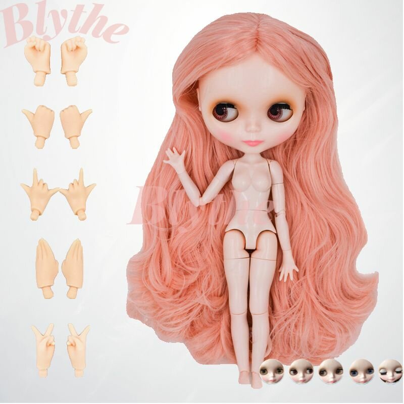 Кукла Блайз (Blythe) 30 см, тело с 19 суставами, светлая кожа, сменные глаза и руки, игрушка для коллекционирования