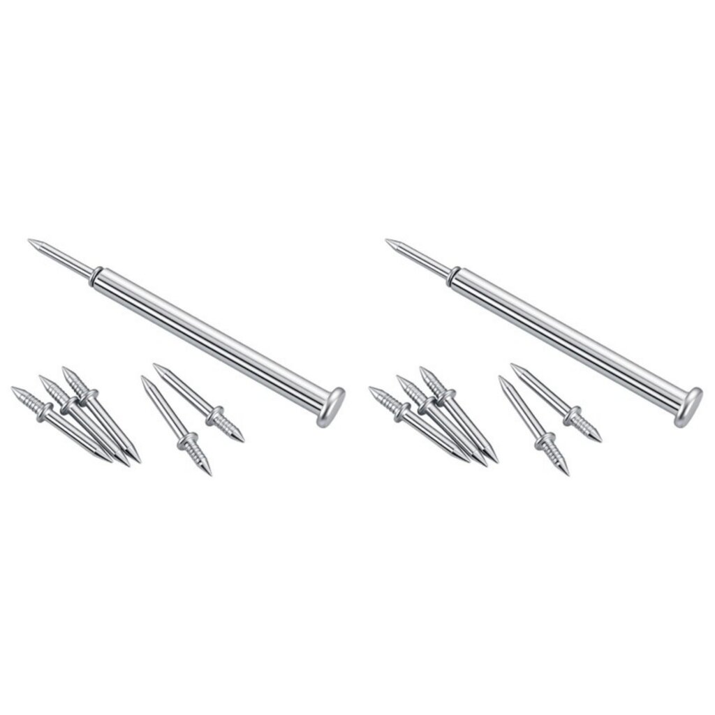 Двухсторонние гвозди без головок с надежным захватом и скрытыми крепежными гвоздями Идеально подходят для изготовления деревянных плинтусов и мебели своими руками