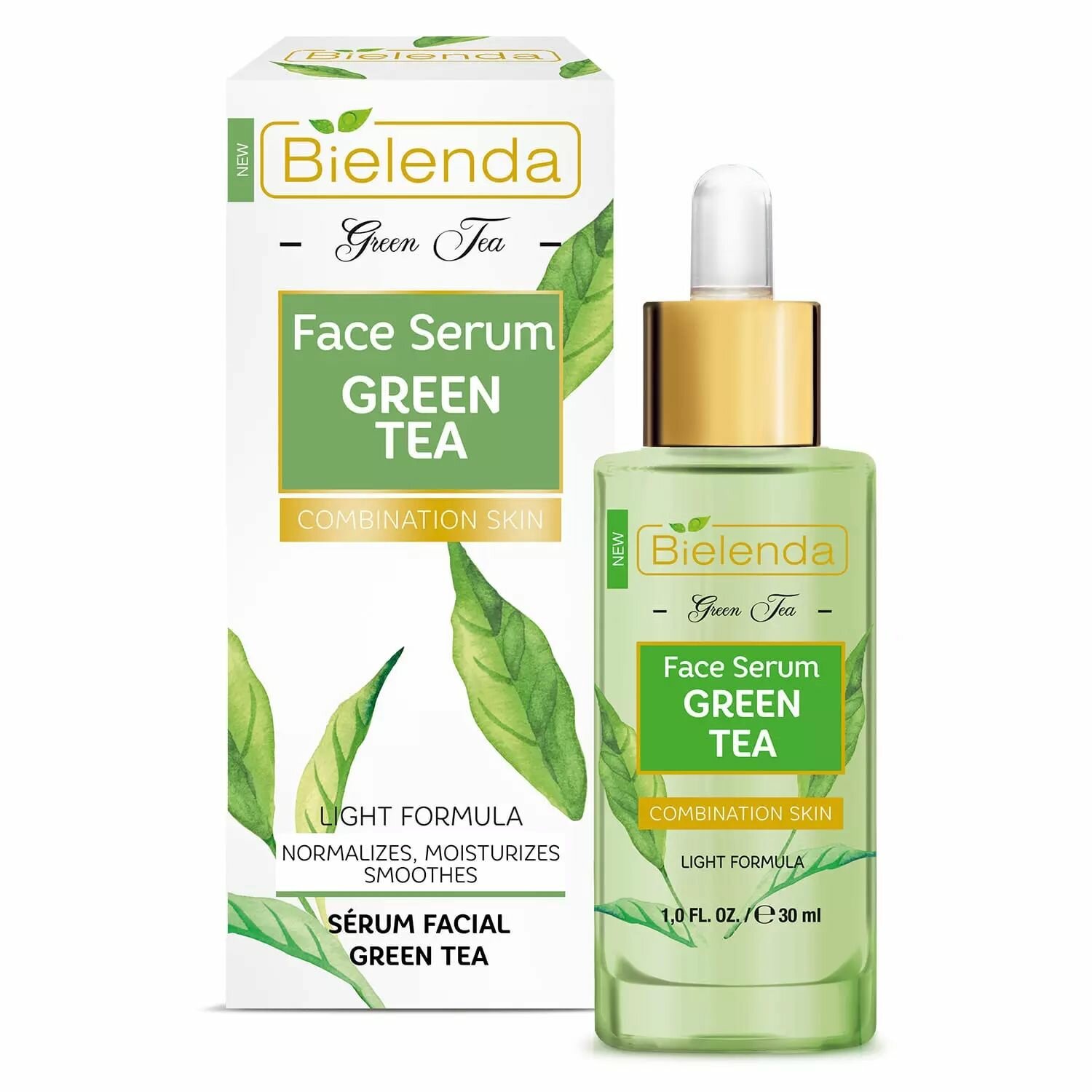 Сыворотка для лица Bielenda зеленый чай, матирующая, 30 гр