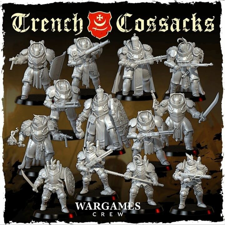 Миниатюра Warhammer Trench Cossacks/New Antioch/Mechanical Panzer Host