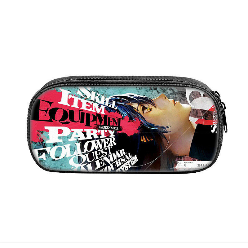 Refantazio fantasyinspired нейлоновый пенал с просторным интерьером для школы черный