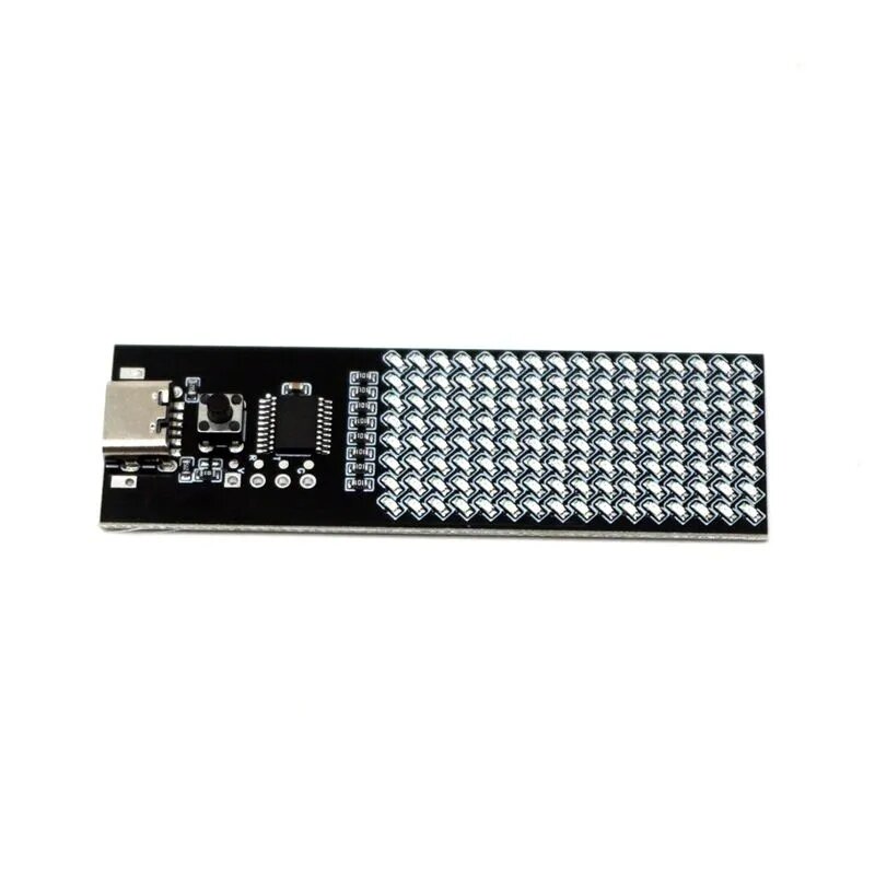 Светильник Cyber Candle Light С 8x16 Светодиодной Матричной Подсветкой, Питание От USB Через Type-C