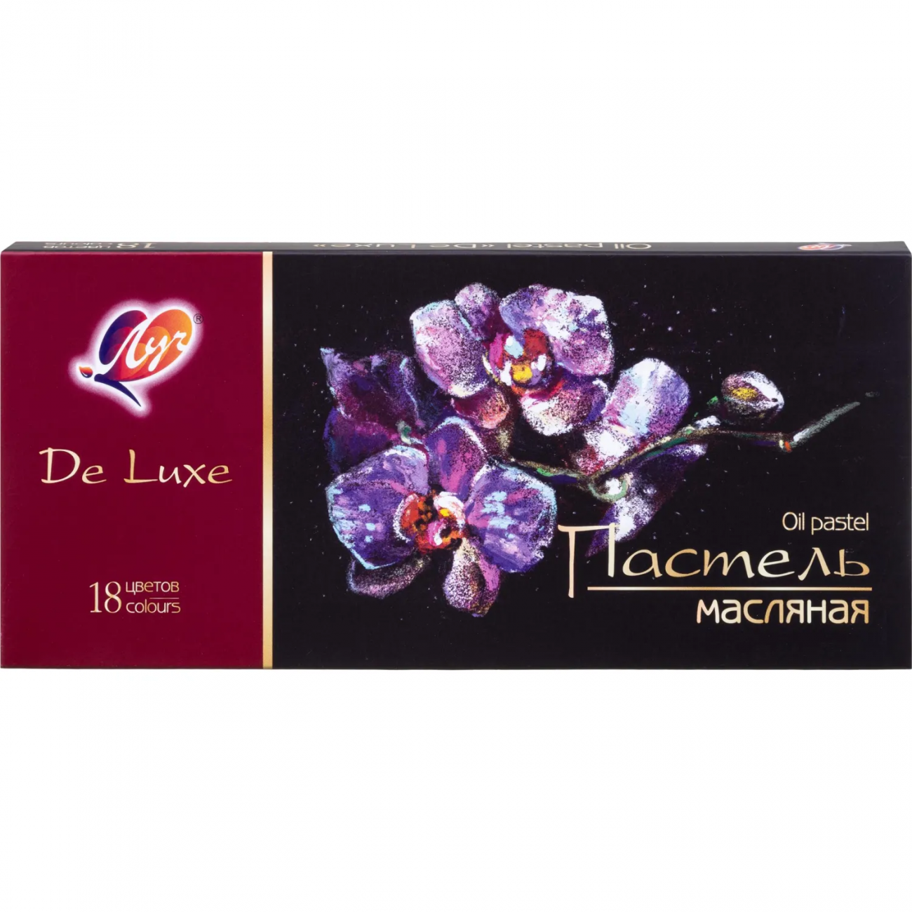Пастель масляная Люкс 18 цв (круглая) 30С 1937-08 набор Луч 2275973