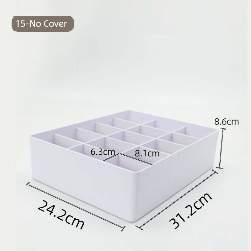 Коробка для кабелей из ABS пластика с 15 отсеками и крышкой, столешечная организация для множества кабелей