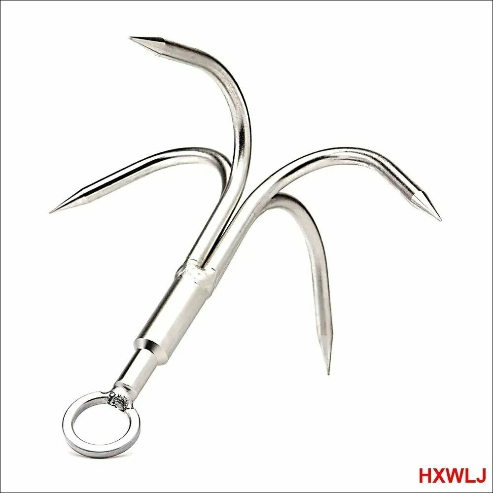 Крюк-кошка тактическая, 4 зубца, 19 см