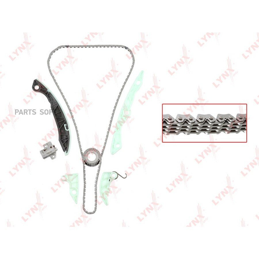 LYNXAUTO TK0176 Комплект цепи ГРМ