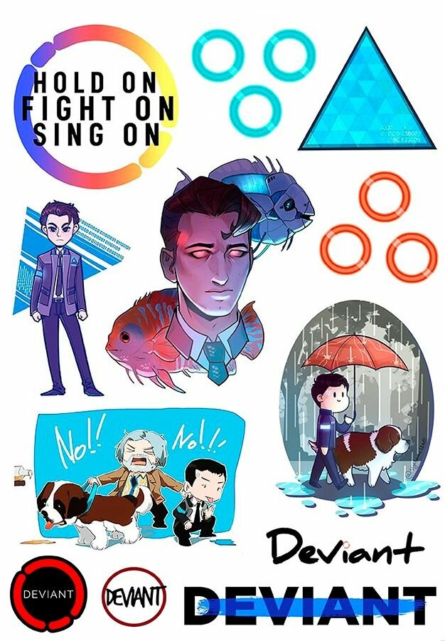 Наклейки Detroit: Become Human No.3