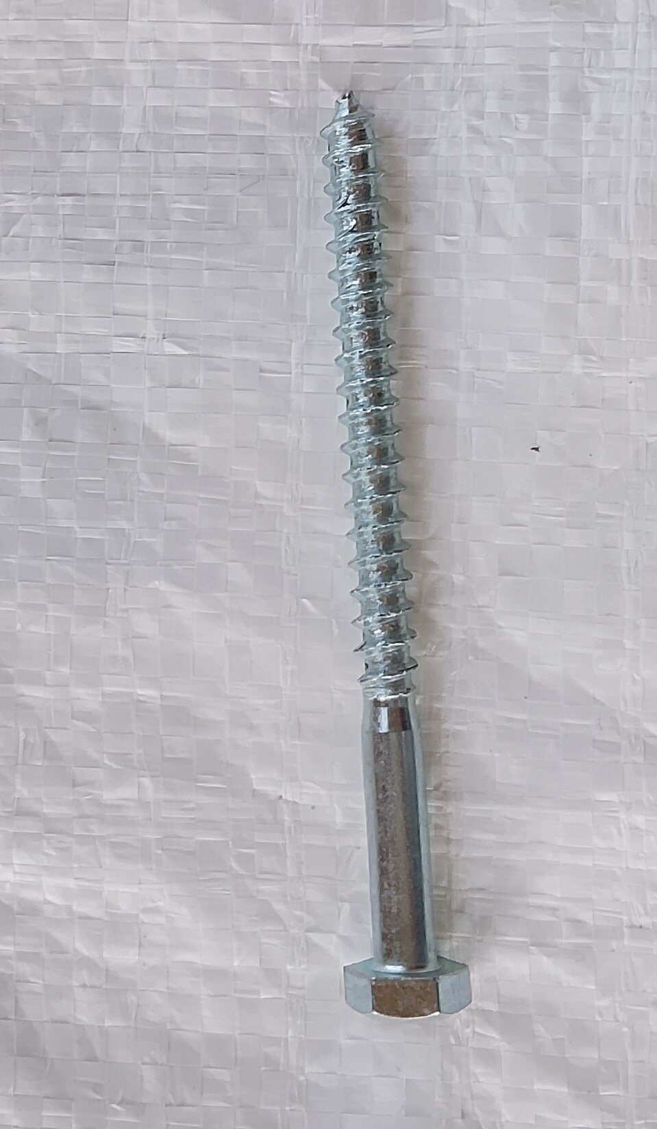 Шуруп - глухарь для деревянных лаг и реек с шестигранной головкой D 6 х 80 мм. в комплекте 10 штук.