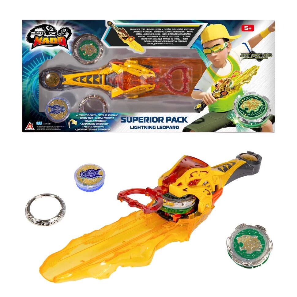 Игровой набор Infinity Nado 42978 Волчок Light Leopard