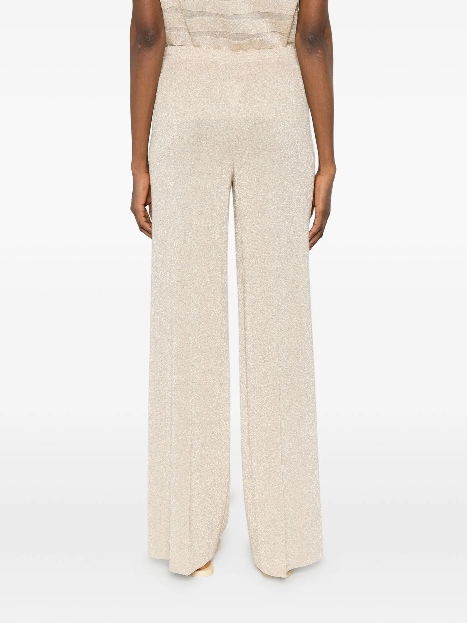 Брюки Neera Wide-leg trousers, размер 42, gold — фото 1