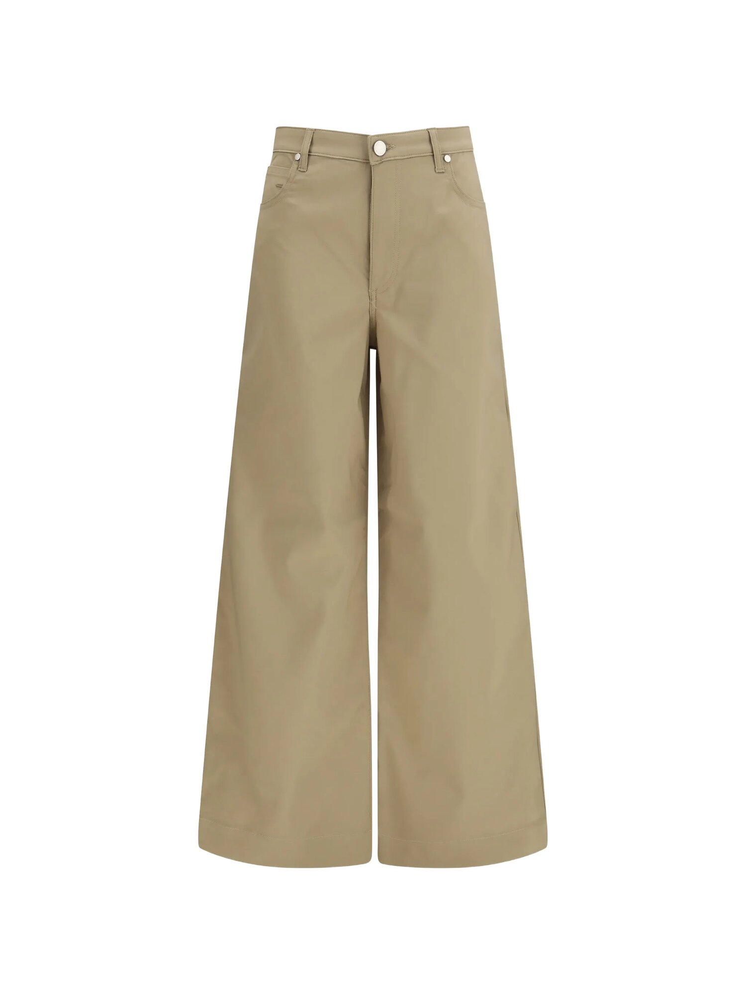 Брюки High-waist cotton trousers