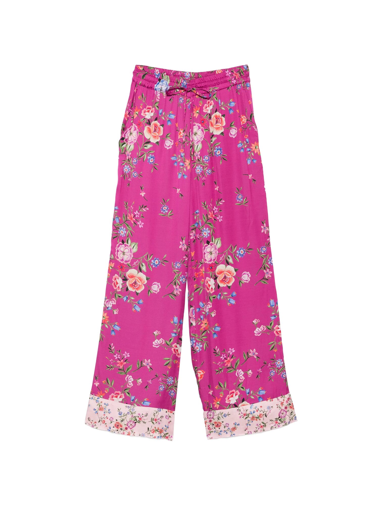 Брюки Floral-pattern drawstring-fastening trousers
