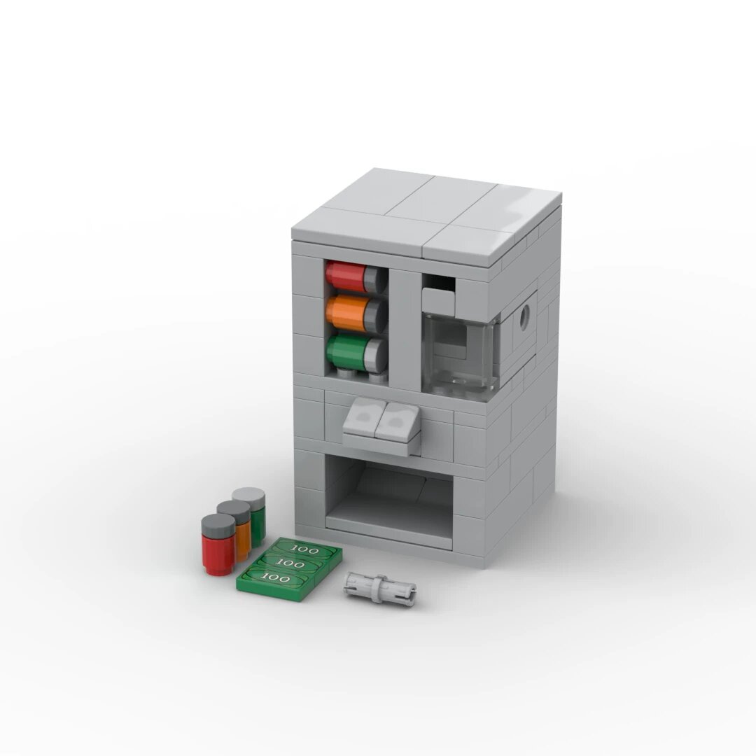 Совместимый с LEGO Автомат C с монетами, модель для сборки, детская игрушка-набор для мальчиков