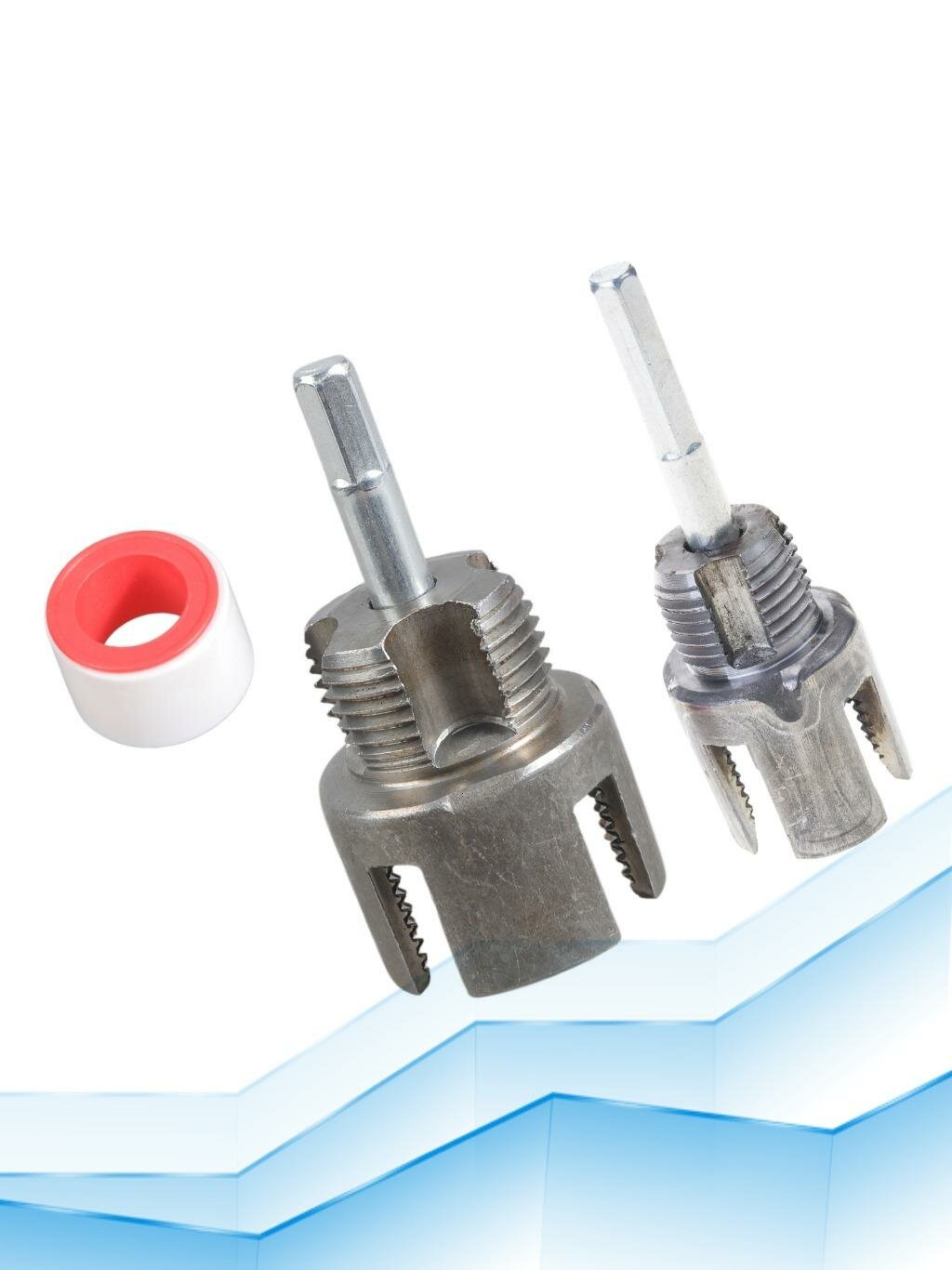 Плашка для нарезки резьбы на ПВХ-трубах, 1 Комплект