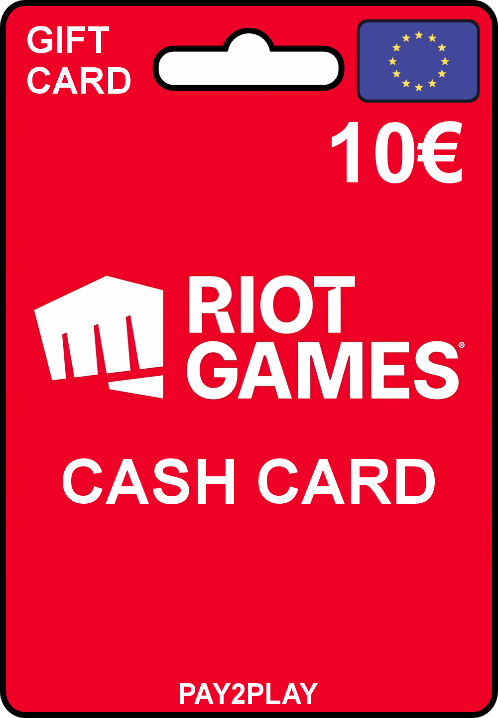 Подарочная карта Riot Games 10 EUR / Евросоюз / Цифровой ключ, Пополнение счёта / Riot Games Cash Card