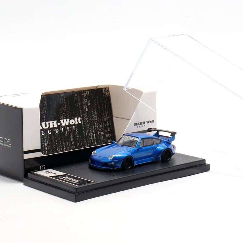Porsche 993 Синяя Модель 1:64 Масштабная Алюминиевая Коллекция