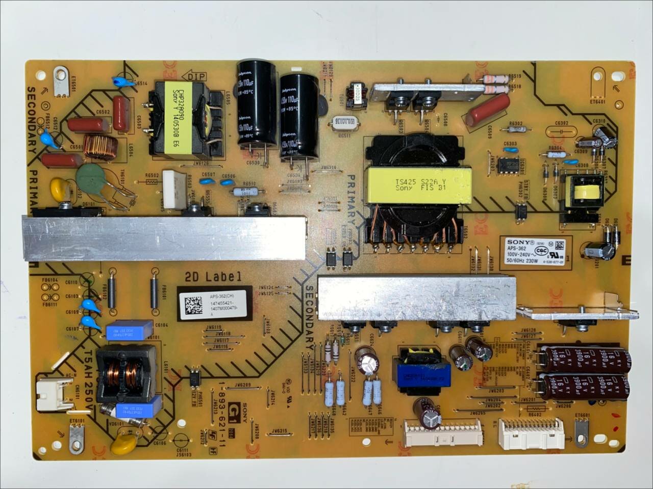 Блок питания PSU: APS-362(CH) 1-893-621-11 для телевизора KDL-55W955B