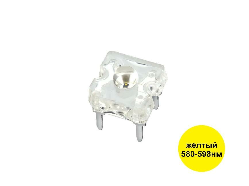 Светодиод Пиранья 3мм BEELED 9355Y1C-HSA-C - упаковка 50шт.