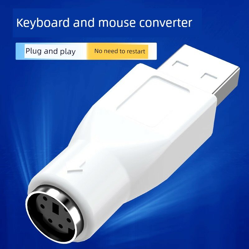 Адаптер PS2 в USB для клавиатуры и мыши, полная совместимость с устройствами PS2, старинный дизайн