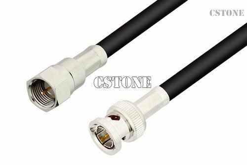 75 Ohm BNC штыревой к 75 Ом F штыревой кабель используя 75 Ом RG59 коаксиальный