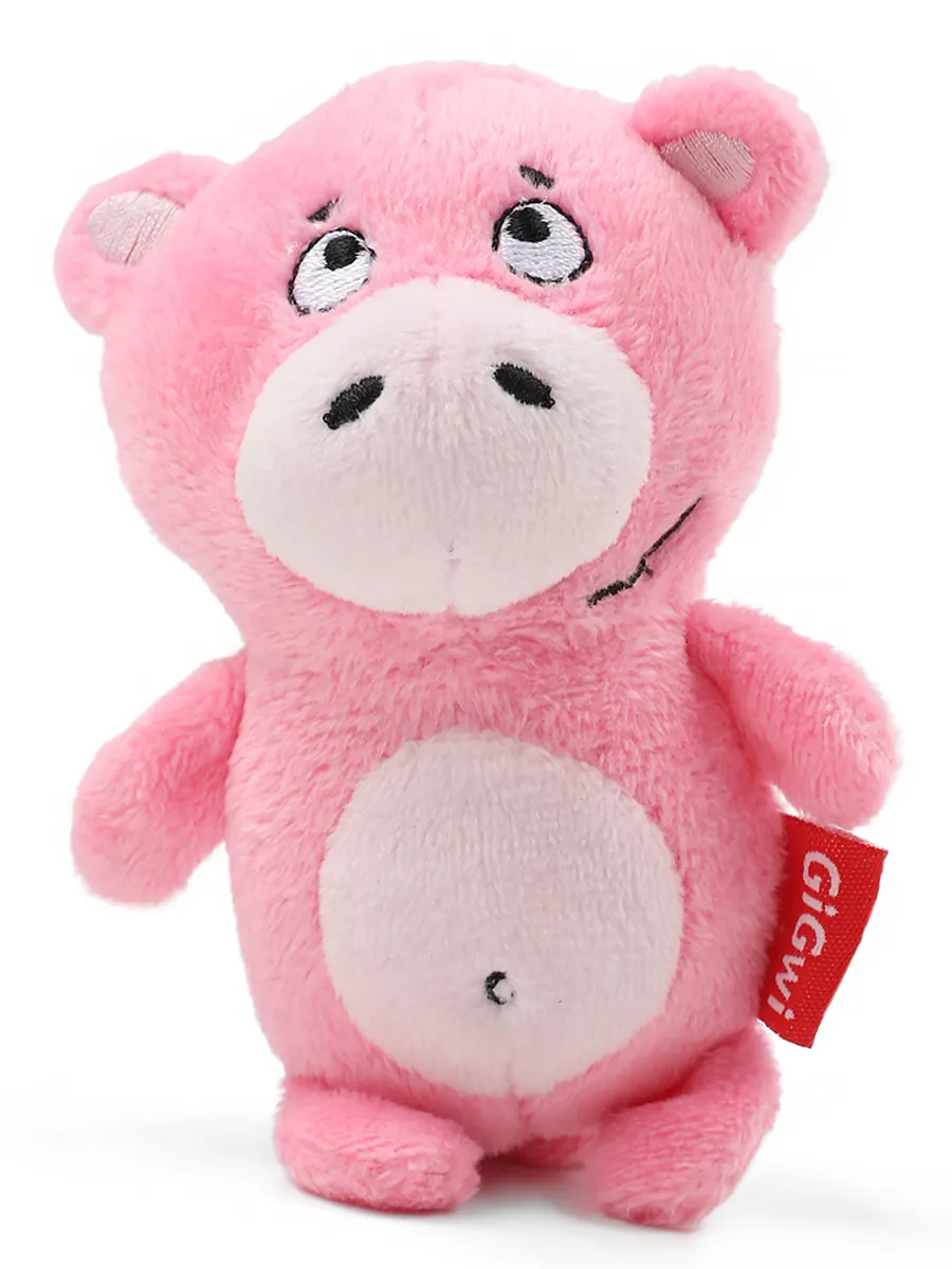 Игрушка мягкая для собак GiGwi PLUSH FRIENDZ "Поросёнок с пищалкой", 110мм