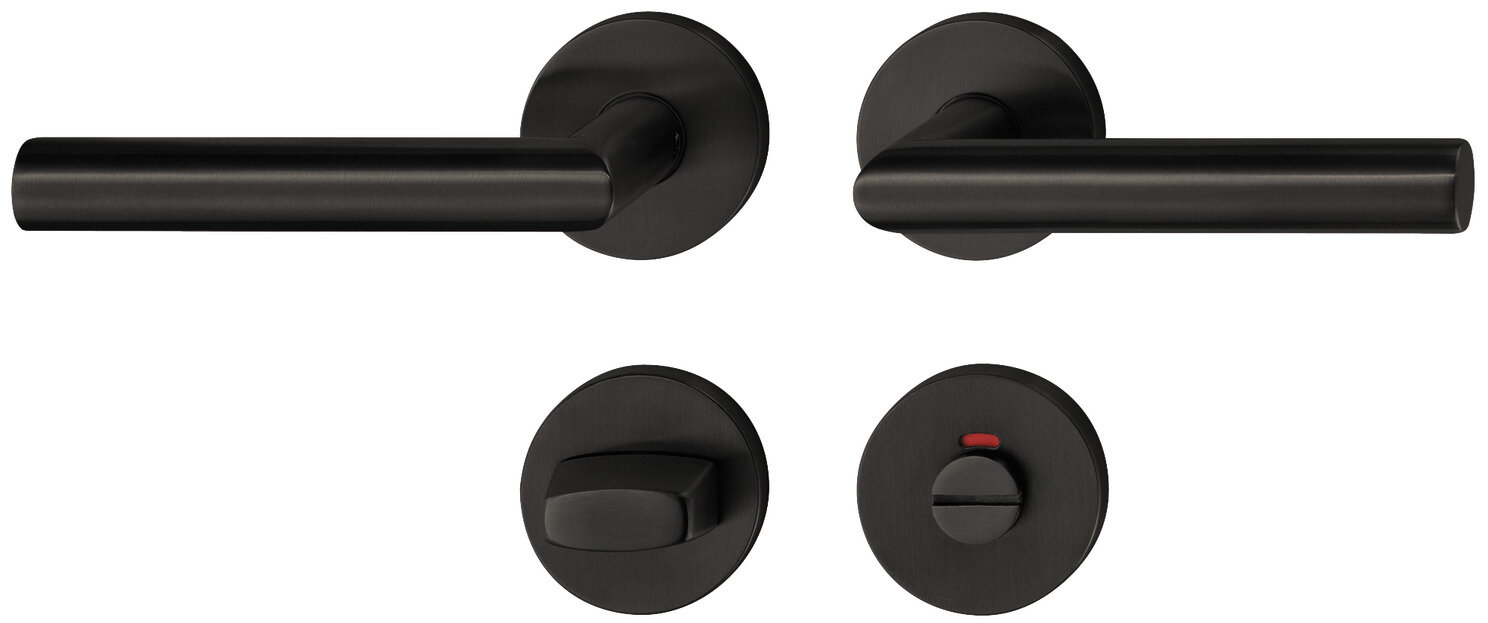 Hafele WC-Гарнитур 8мм нержавеющая сталь, черная PVD 903.93.623