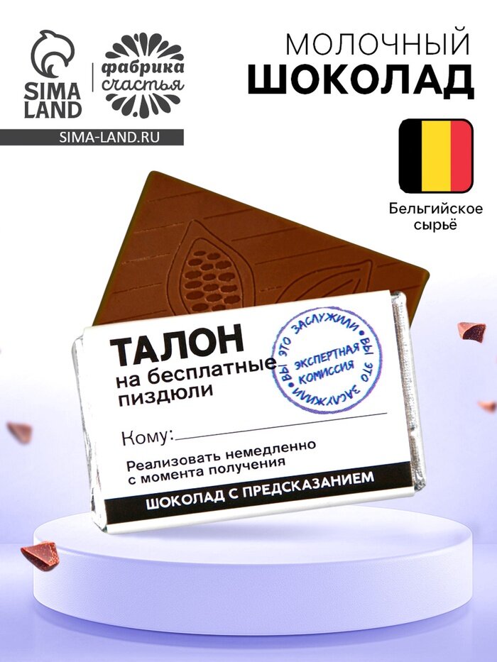 Шоколад Талон с предсказанием, 12 г, 2 шт.