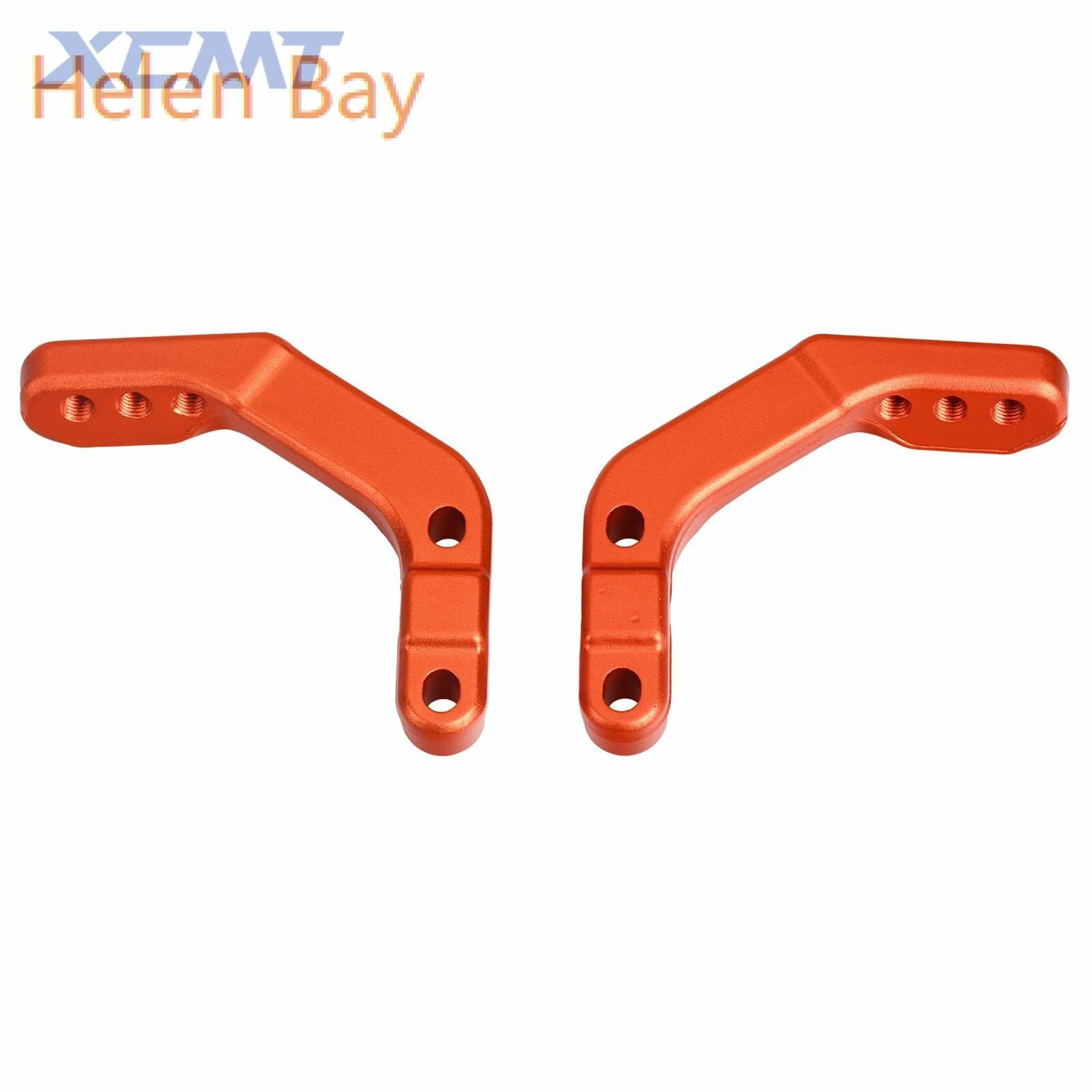 Кронштейны крепления защиты рук к траверсе мотоцикла 28мм HONDA KTM EXC YAMAHA KAWASAKI RMZ (оранжевый)