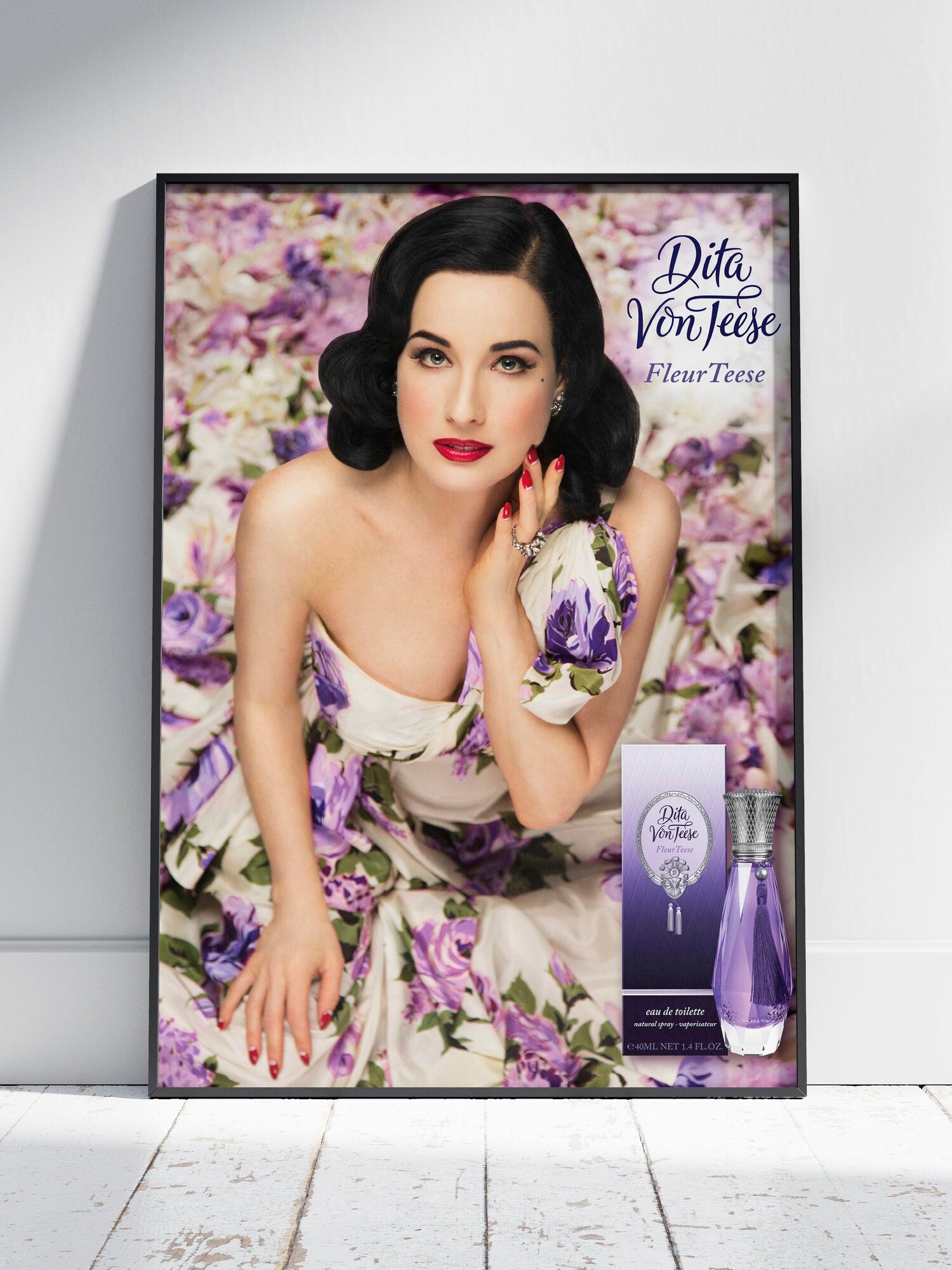 Плакат на стену для интерьера Дита фон Тиз (Dita Von Teese 4) - Постер по модели, бренду и моде формата A4 (21x30 см)