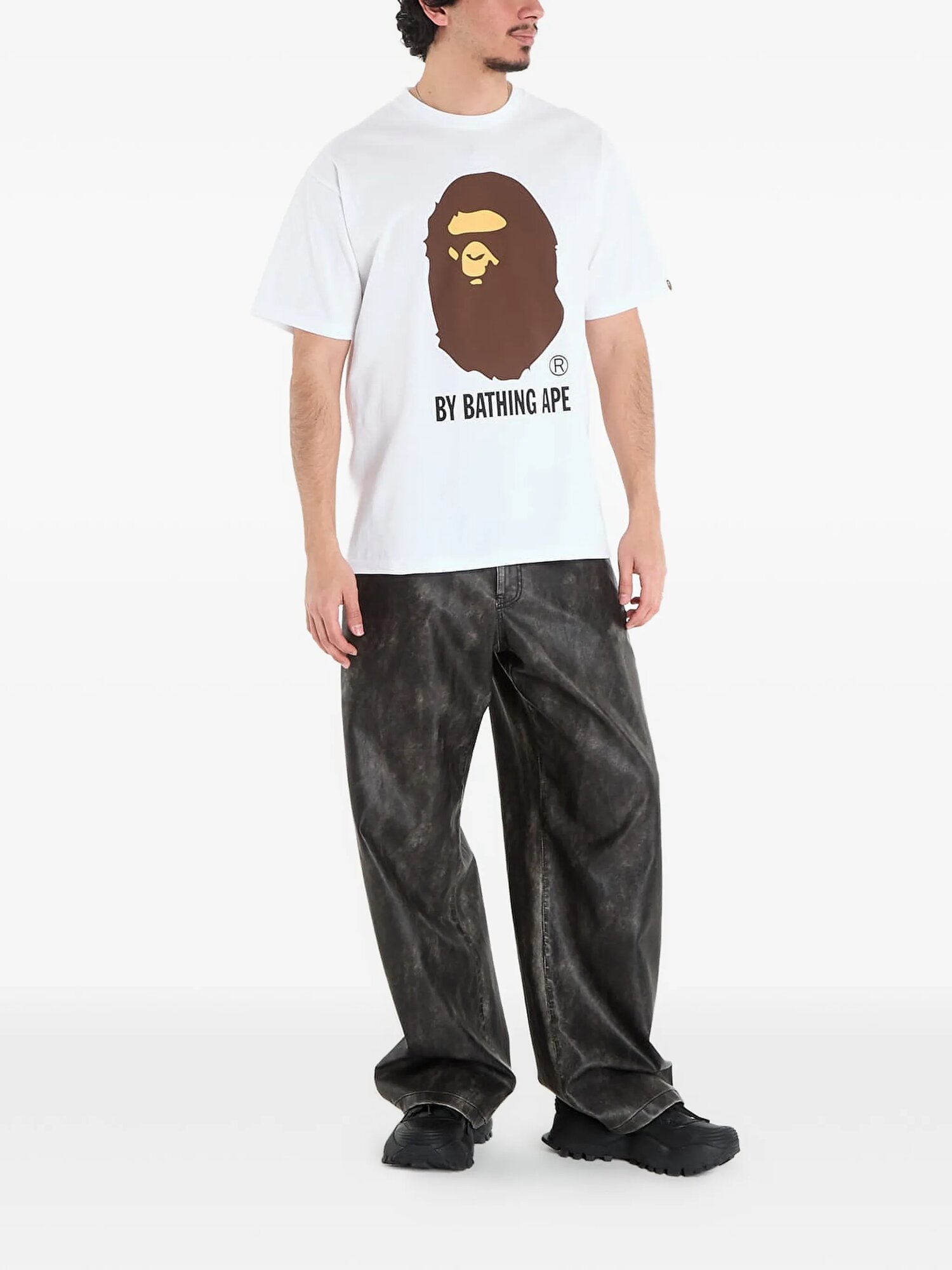 Футболка A BATHING APE By Bathing APE TEE T-shirt, размер 54, белый — фото 1