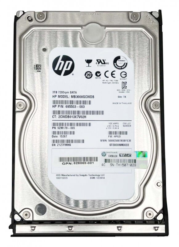 Жесткий диск HP 862131-001 3Tb 7200 SATAIII 3.5" HDD
