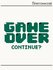 Термонаклейка для одежды и аксессуаров DTF-печать game over