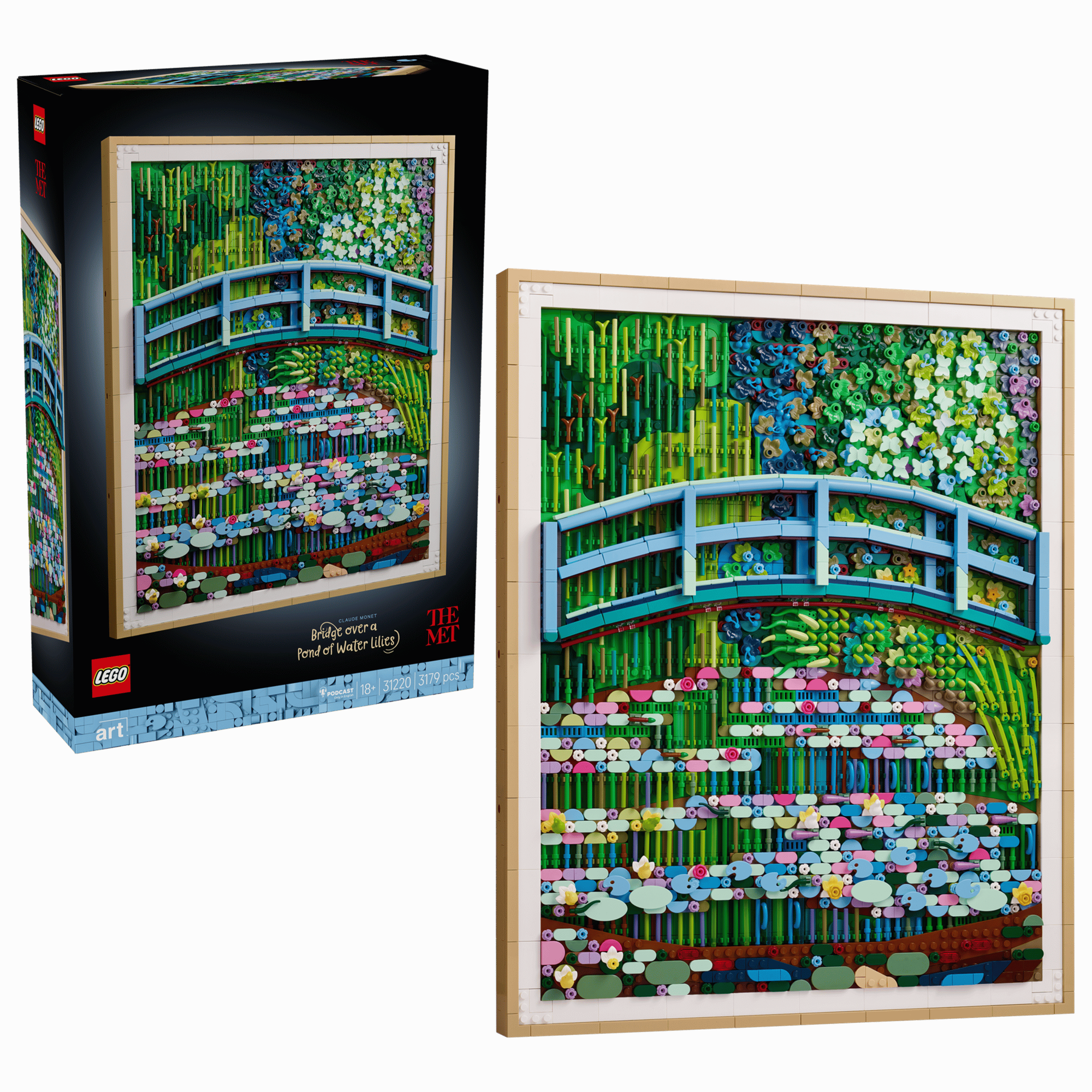 Конструктор LEGO ART 31220 Картина Клода Моне, 3179 деталей.