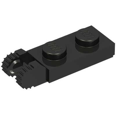 Деталь Lego 44302a Hinge Plate 1 x 2 Locking with 2 Fingers on End and 9 Teeth with Bottom Groove