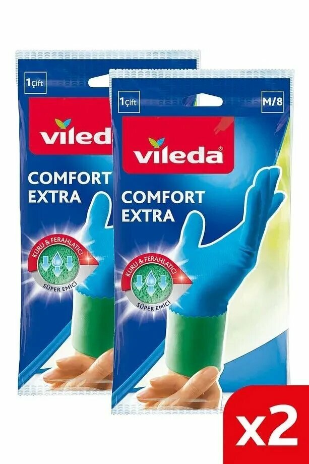Vileda Перчатки хозяйственные, размер M, 1 пара