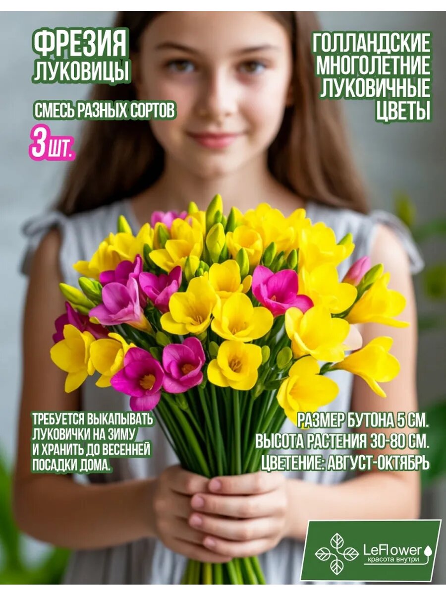 Луковица, Фрезия микс сортов 3шт