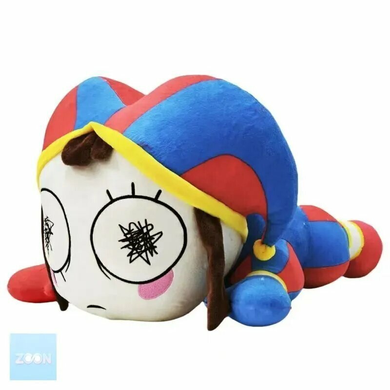 Большая плюшевая игрушка Помни из Цифрового Цирка(43cm), милая мягкая кукла-клоун, обнимашка, идеальный подарок для детей и фанатов
