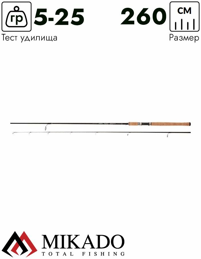 Спиннинг Mikado NSC MEDIUM LIGHT Spin 260 (5-25 г.)