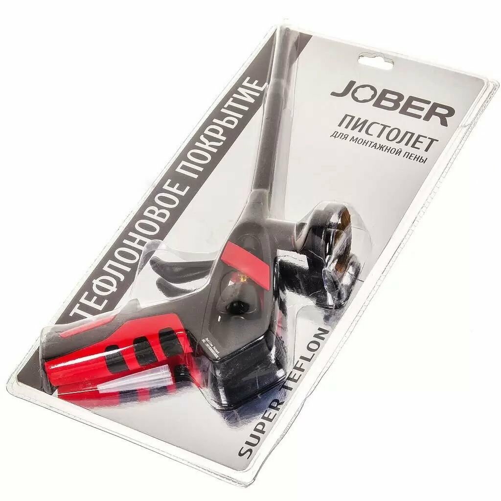 Пистолет для монтажной пены Jober Супер 271011 с тефлоновым покрытием для строительных и отделочных работ