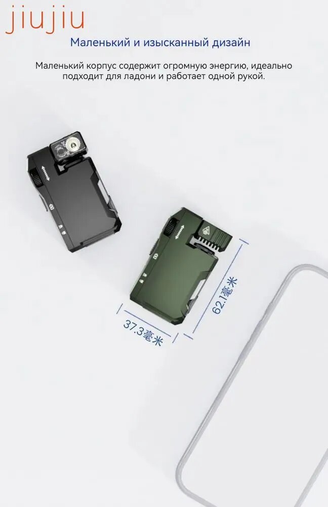 Многофункциональный портативный фонарь-прожектор G5 с RGB-лампами, поворотом головки на 180°, влагозащитой IP68, встроенным аккумулятором — фото 1
