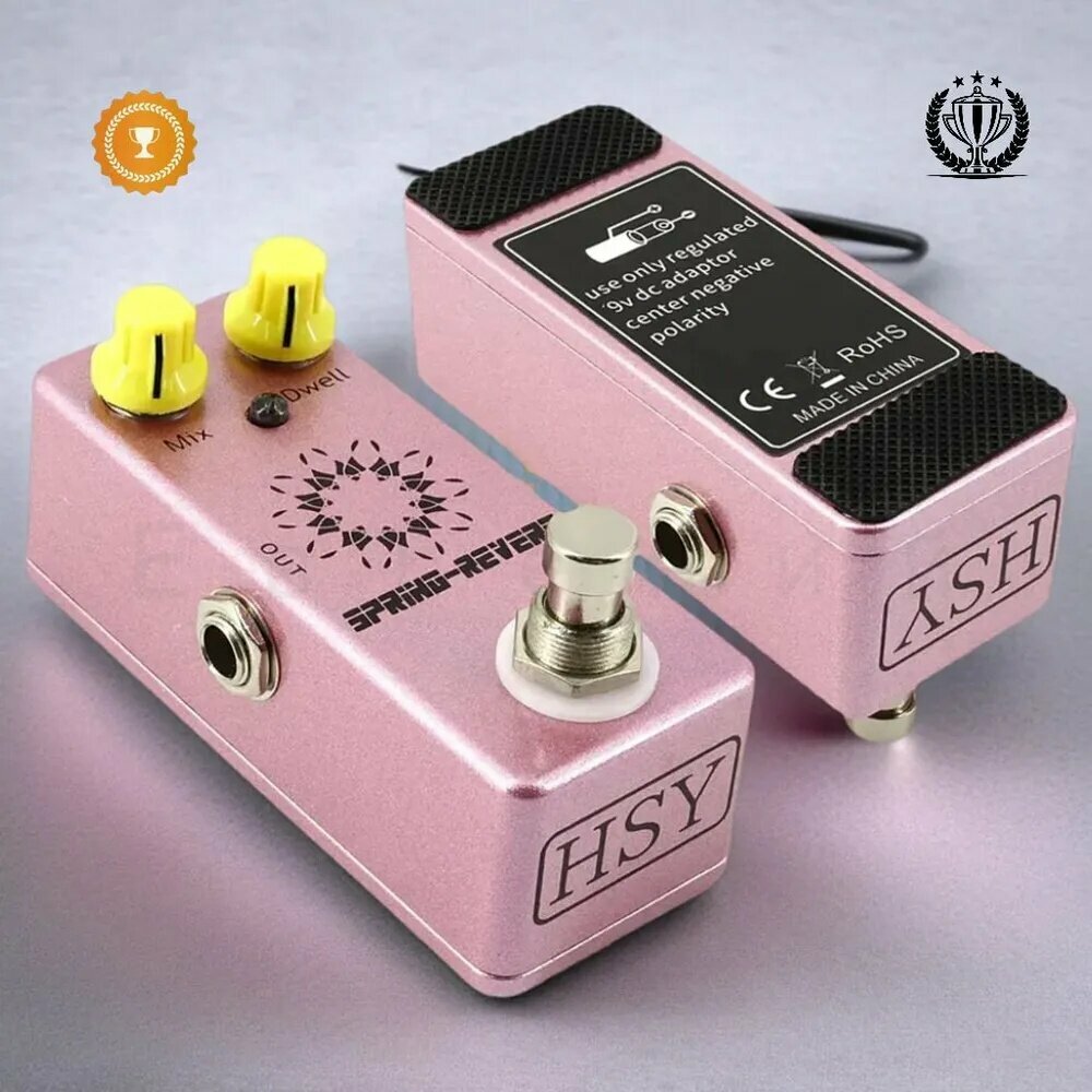 GM Педаль эффектов Reverb для электрогитары, гитарная педаль Mosky Spring reverb для бас гитары