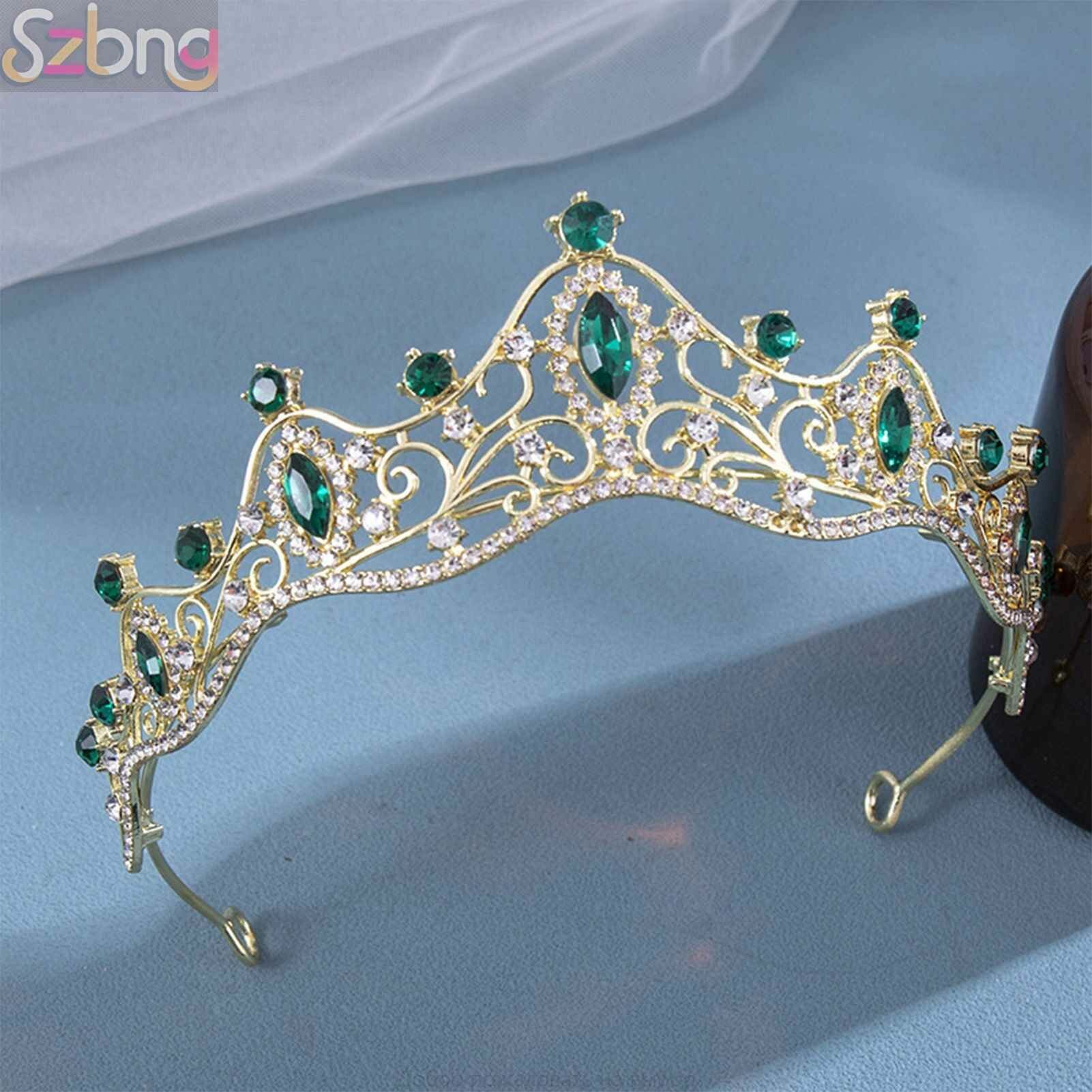 Свадебная тиара корона со стразами и кристаллами, полукруглая 28×4 см, около 50 г — аксессуар невесты, подарок.