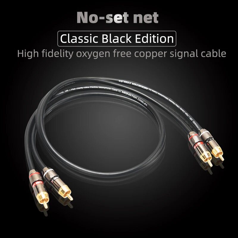 RCA кабель No-set net Classic Black, 0.3m