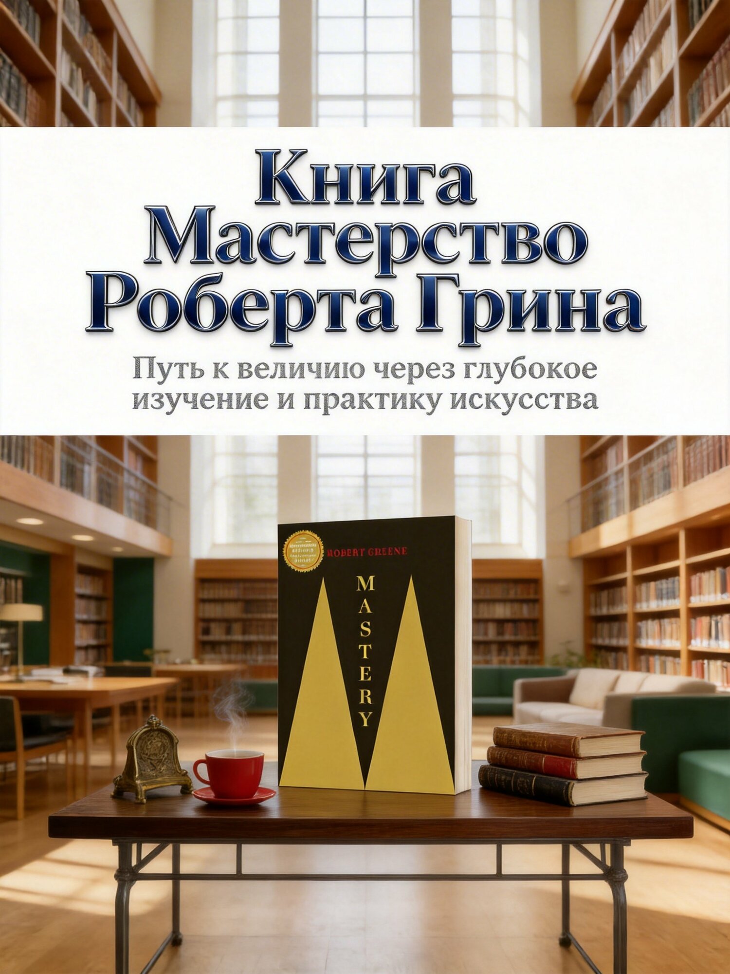 Книга Мастерство Роберта Грина, путь к величию через глубокое изучение, скрытые знания и стратегии успеха для личного роста