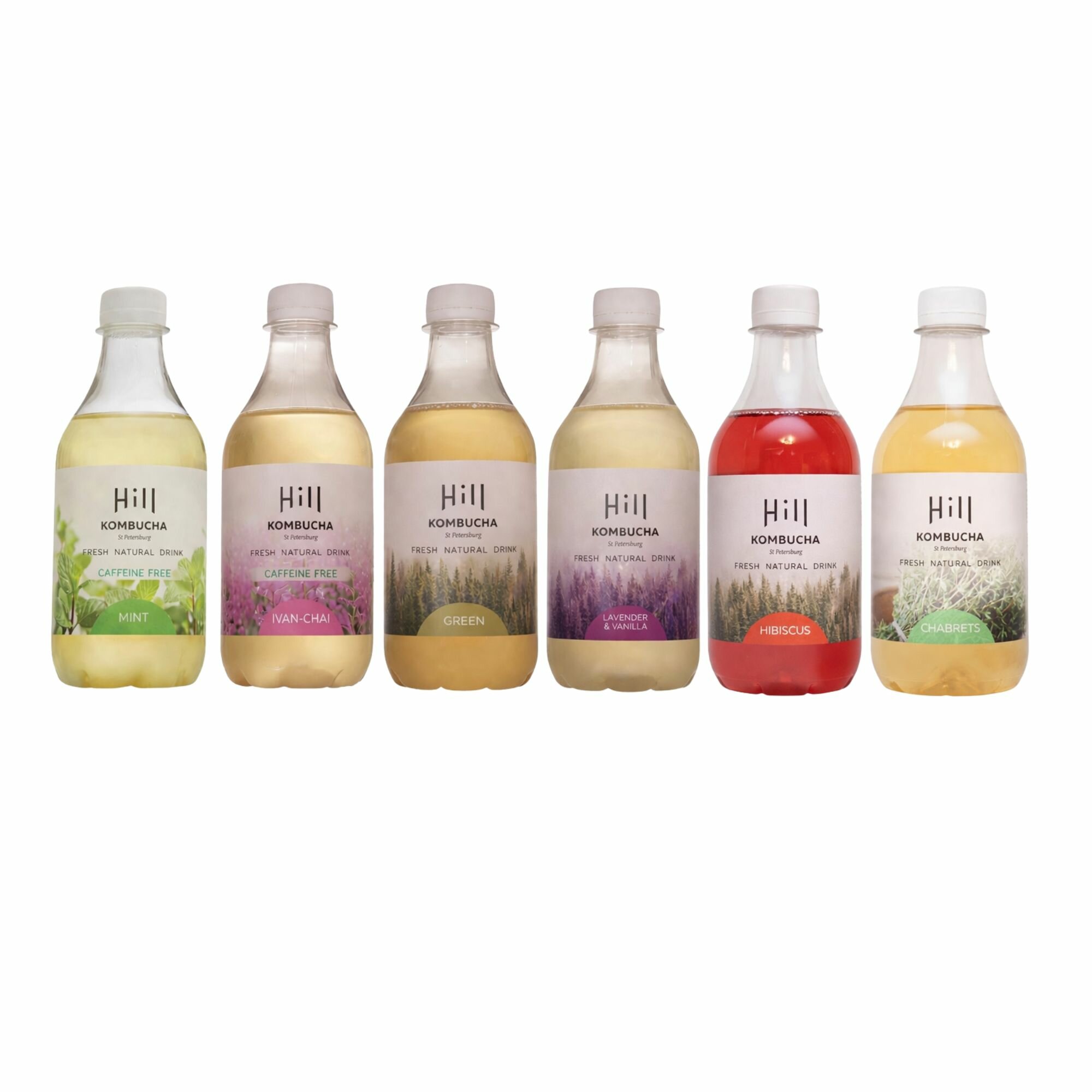 Набор комбучи Kombucha Hill: 6 топовых вкусов