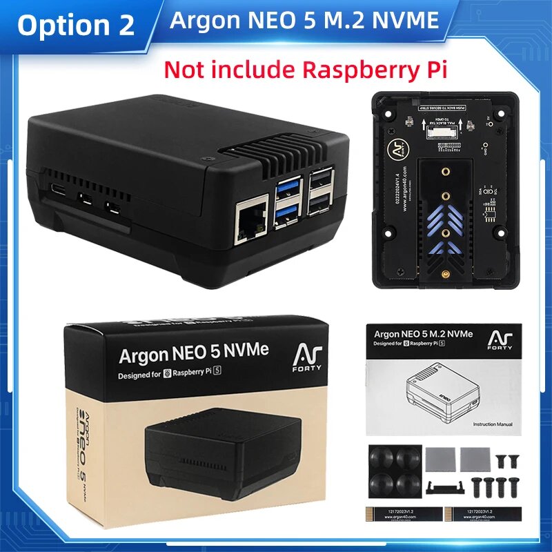 Argon NEO 5 M.2 NVME Case для Raspberry Pi 5
