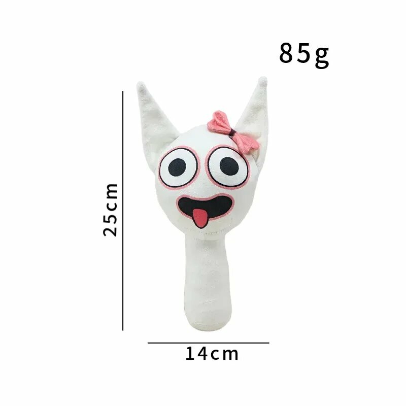 Garten of Banban 0 Truffletoot Flumbo Jester плюшевая игрушка Белый, Античный белый