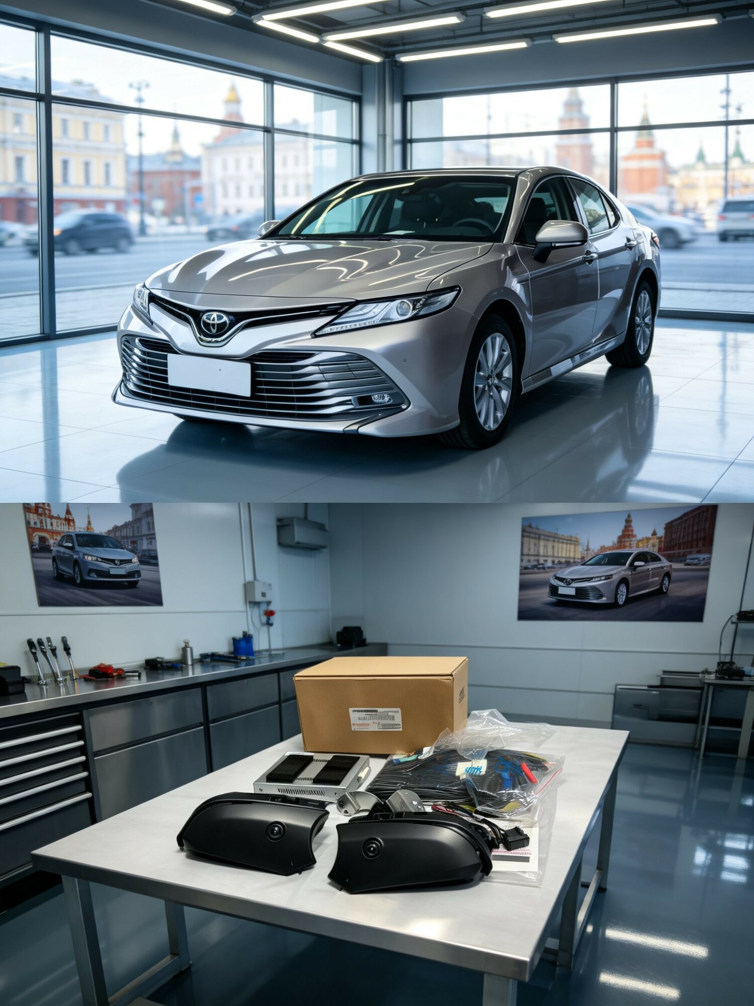 Система кругового обзора 360 для Toyota Camry 8-го поколения 2018-2022, совместима с автомобилями, произведёнными в Китае