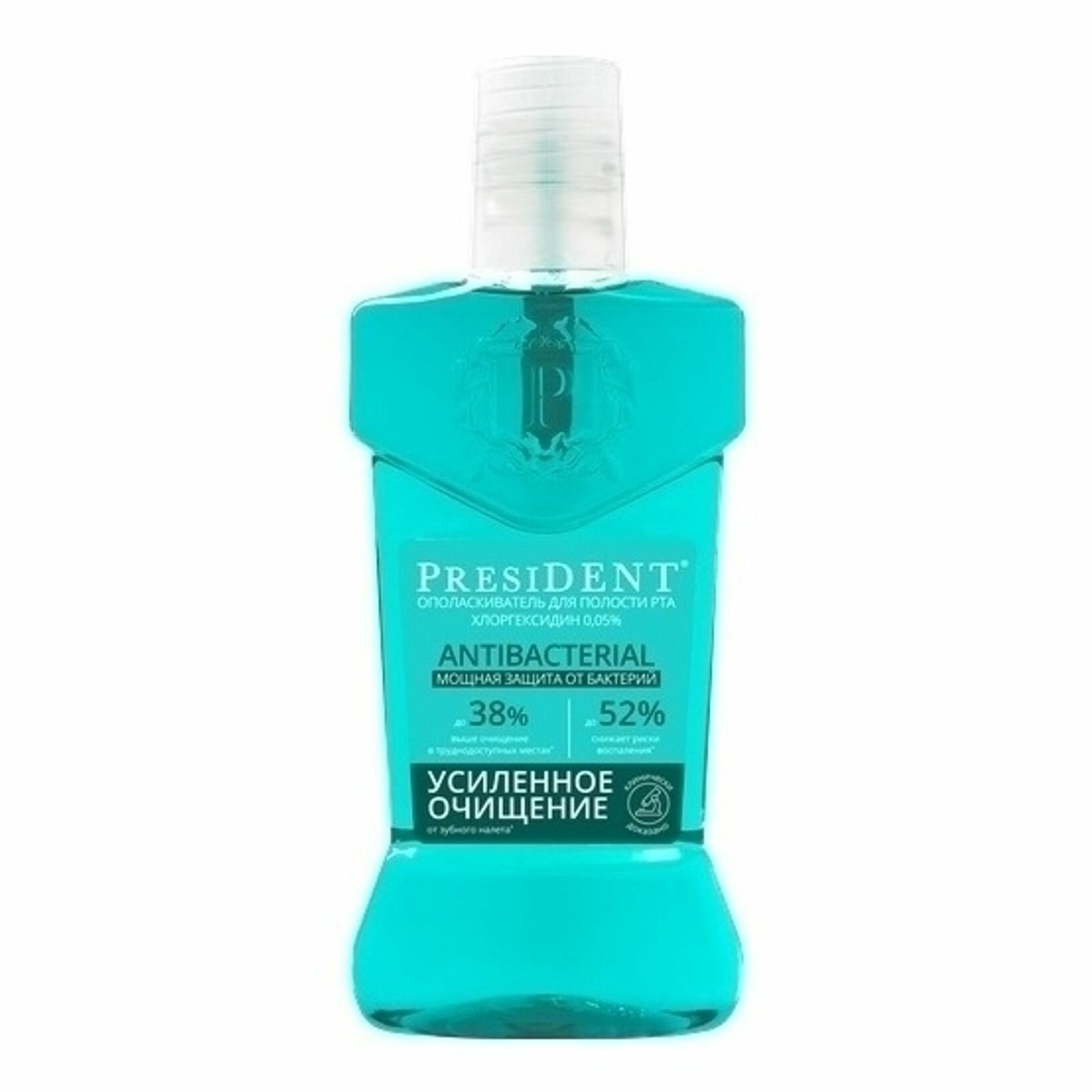 Ополаскиватель для полости рта President Antibacterial Мощн
