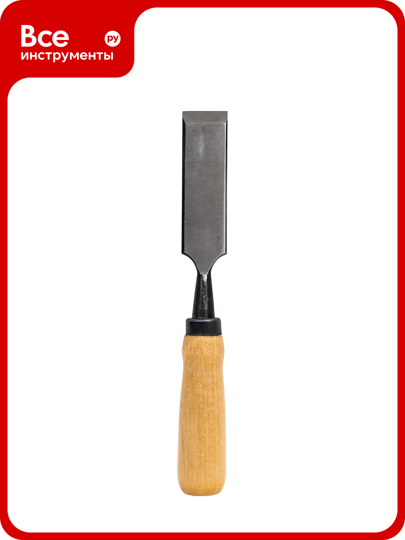 Плоская стамеска Арефино Инструмент горячая штамповка, с деревянной ручкой, 30 мм С269